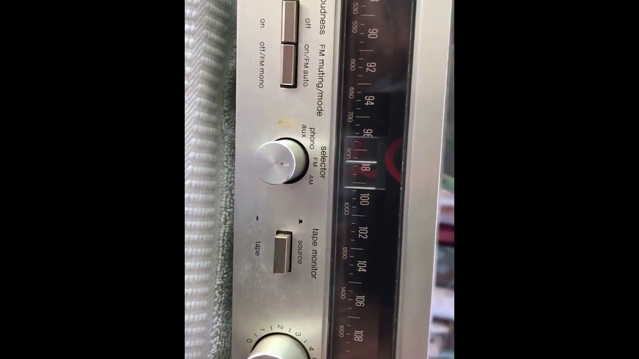 FM and receiver technics Stereo Receiver 205 - YouTube