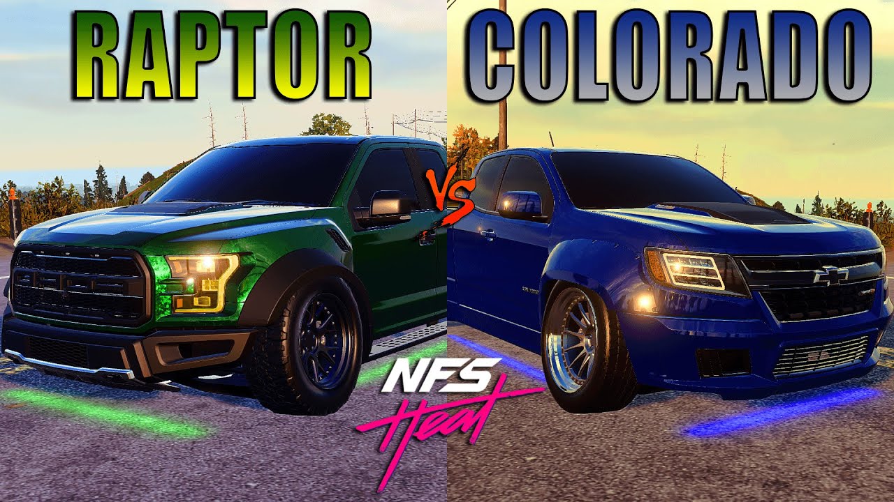 NFS Heat - FORD F-150 Raptor vs CHEVROLET Colorado ZR2 (Best Engine ...