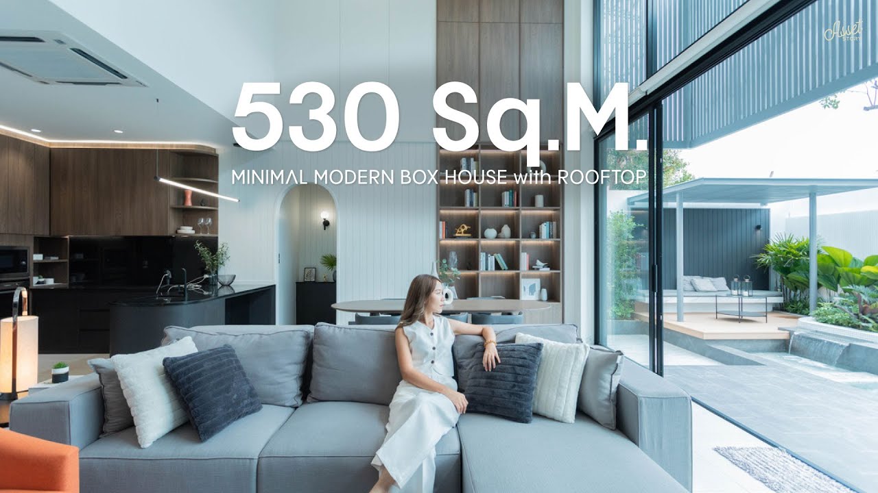 MINIMAL MODERN BOX HOUSE with ROOFTOP I Ep.22 - YouTube