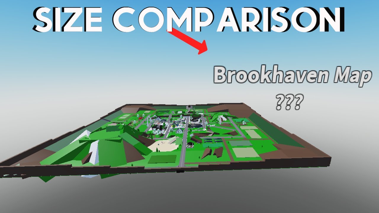 Roblox Map Size Comparison 🏆 (Brookhaven, Pls Donate, Da Hood, and More!) - YouTube