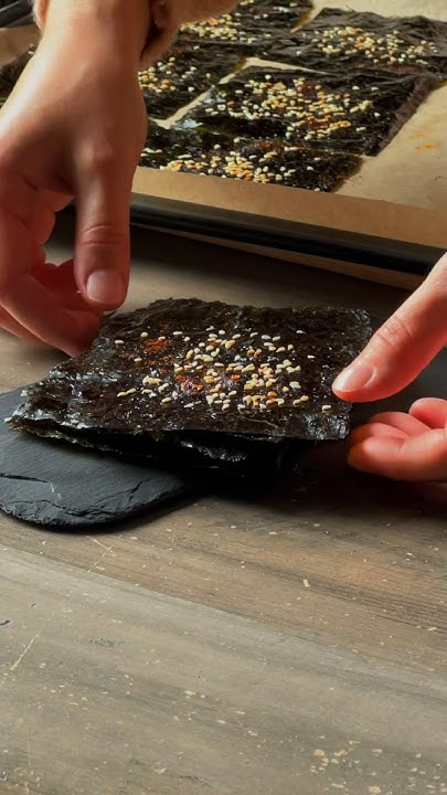 Чипсы из листов НОРИ - это безумно вкусно! #рек #рецепт #готовимвкусно ...