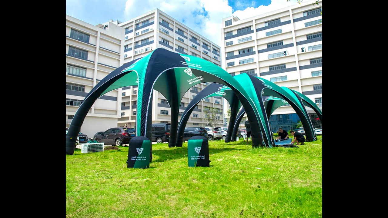 Milin Displays high standard X spider inflatable tent for car sports ...