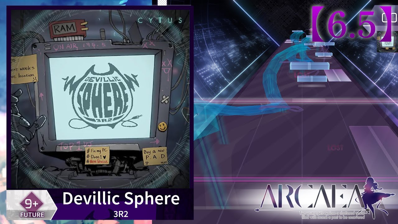 (6.5) Devillic Sphere - FTR9+【譜面動画】 - YouTube