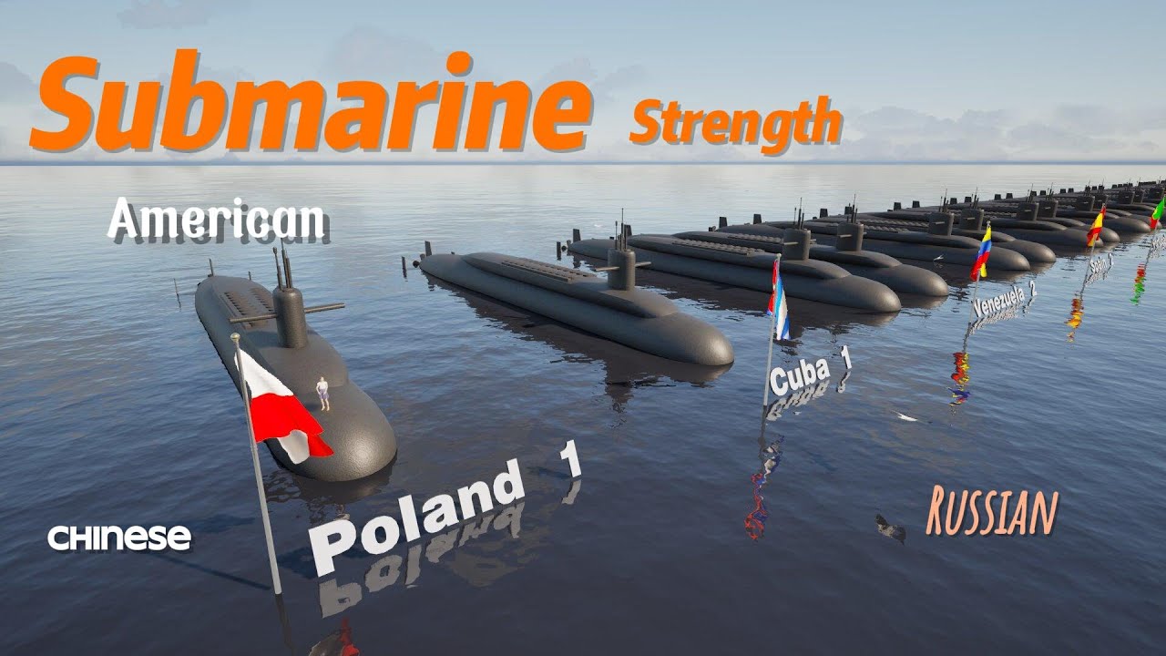Comparison of the number of nuclear submarines by country - YouTube