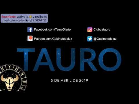 Horóscopo Diario - Tauro - 5 de Abril de 2019