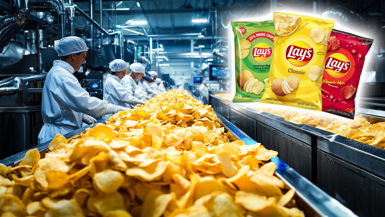 Inside Lay's LARGEST Fresh Potato Chips Factory | INSANE Lay's Factory ...