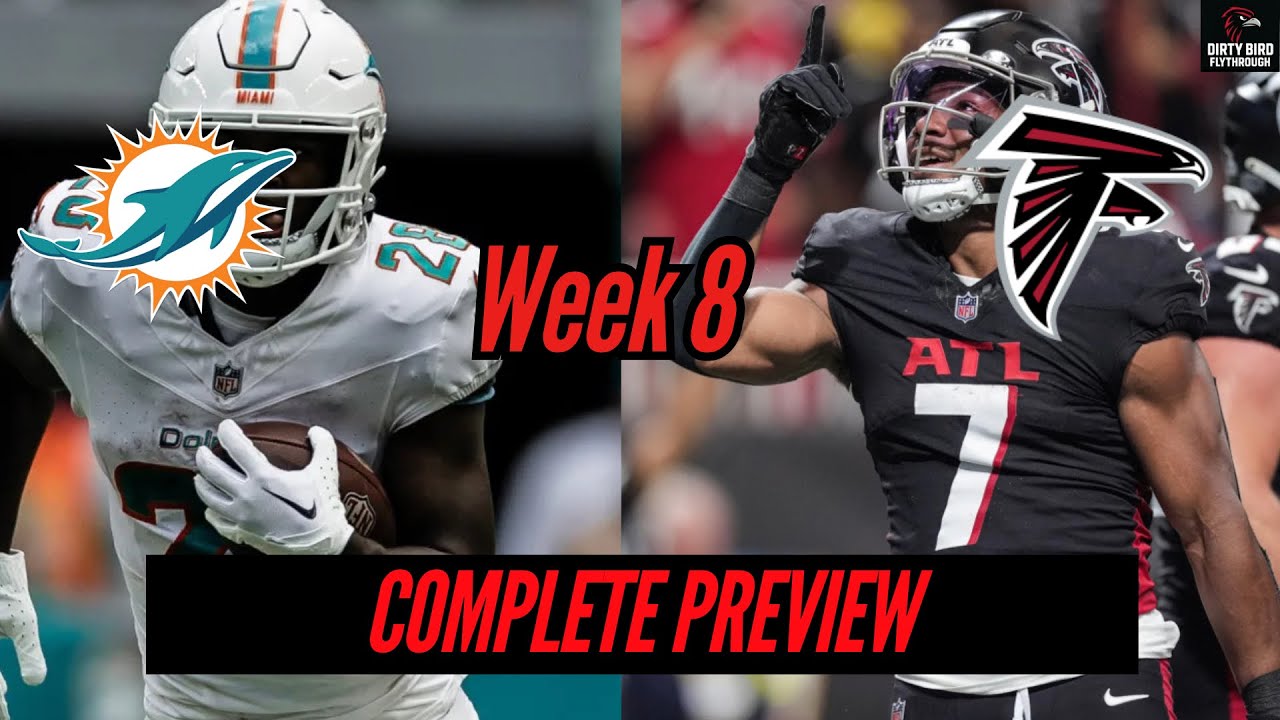 Atlanta Falcons Vs Miami Dolphins Week 8 Complete Preview - YouTube