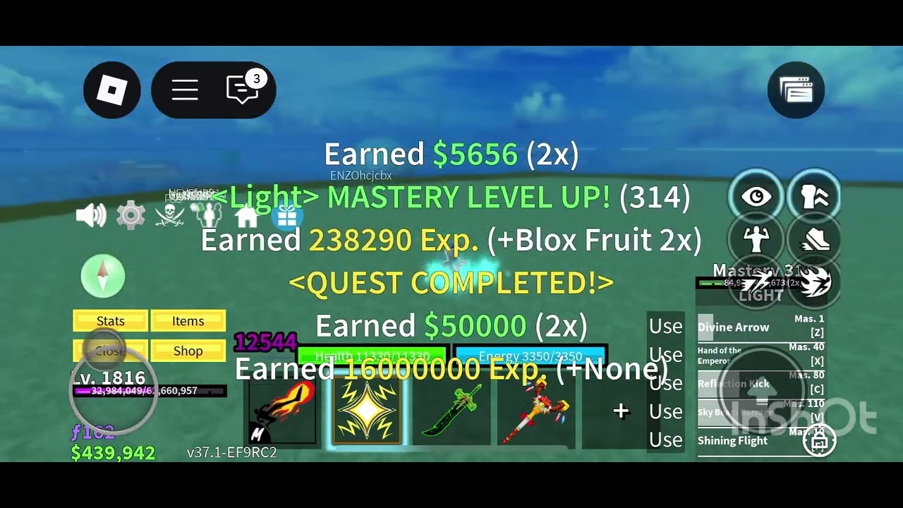 I defeated ALL BOSSES in the First Sea AND Second Sea in Blox Fruits ...