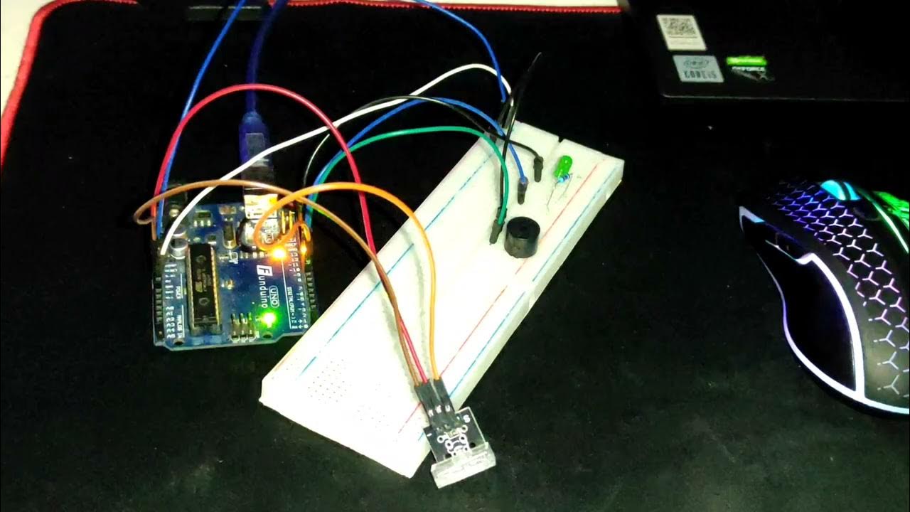 ARDEP020: Arduino Knock/Tap sensor with buzzer and LED - YouTube