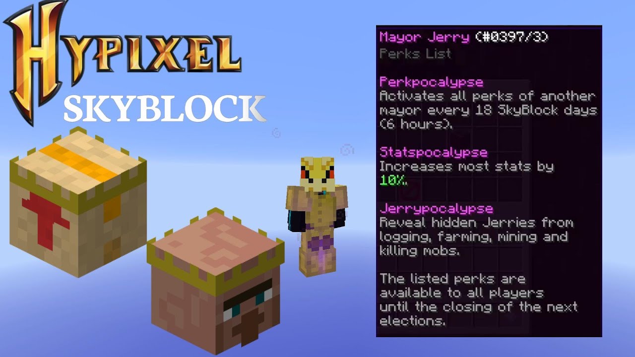 Recomendaciones Para el Mayor Jerry Hypixel Skyblock - YouTube