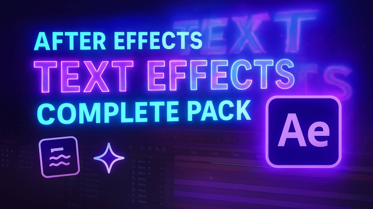 After Effects Text Effects | All Built-In Text Animations - YouTube