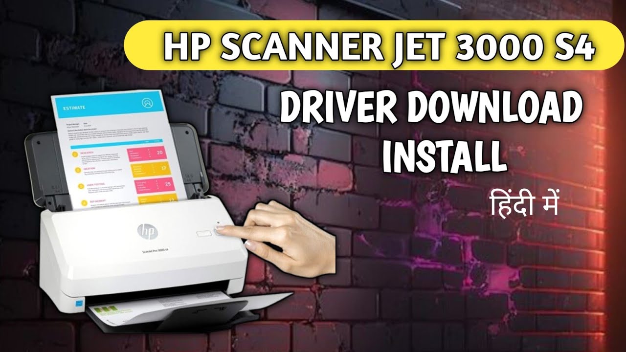 HP ScanJet Pro 3000 S4 Duplex Scanner - Setup, Driver Install, Window ...