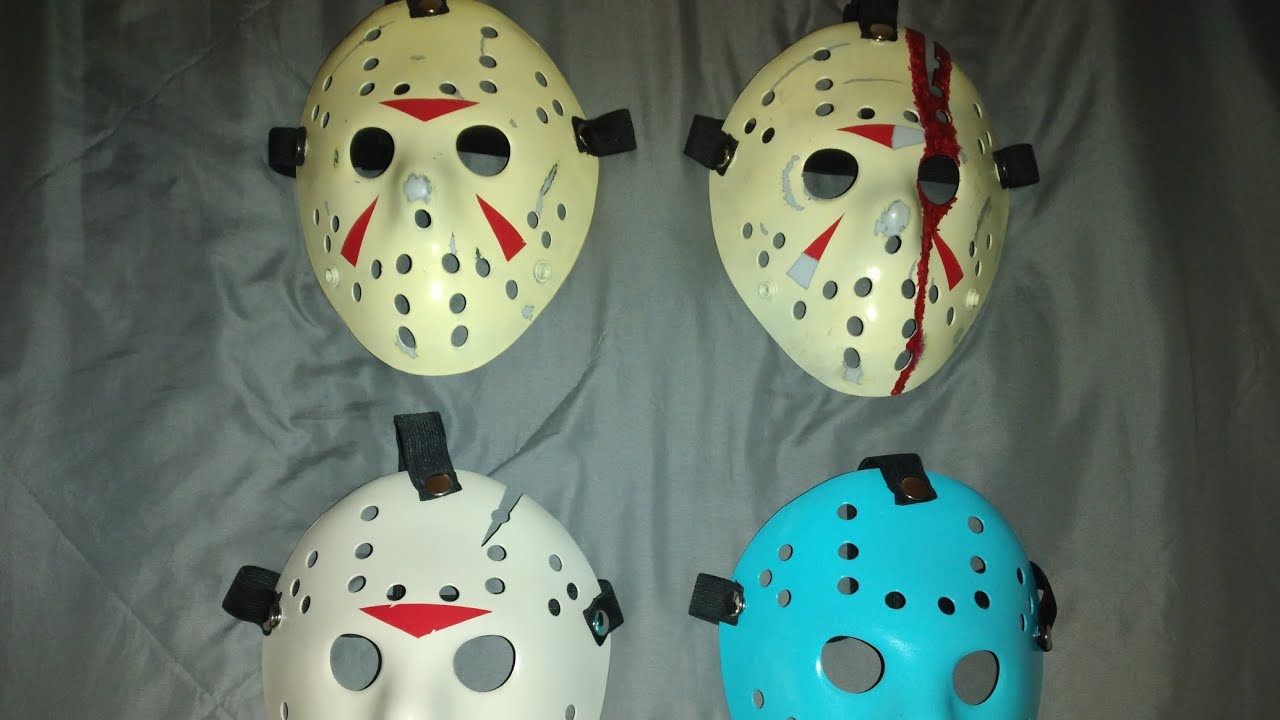My Custom Jason Voorhees Mask Collection - YouTube