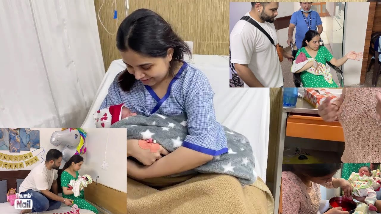 BABY MET HER MOMMY | NEW BORN HOME COMING CEREMONY | DELIVERY VLOG ...