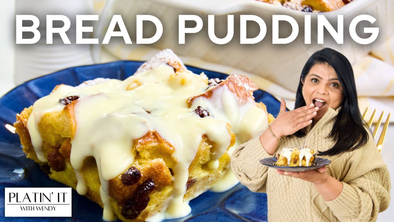 Easy FLUFFY Bread Pudding | How To Make Bread Pudding - YouTube