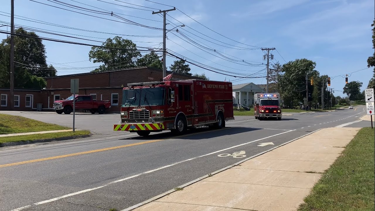Devens Fire Department Engine 4, Ambulance Unit, and Golf Cart Gator ...