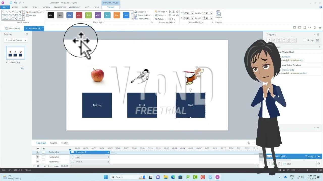 How we can create drag and drop activity by using convert to freeform in an articulate storyline ...