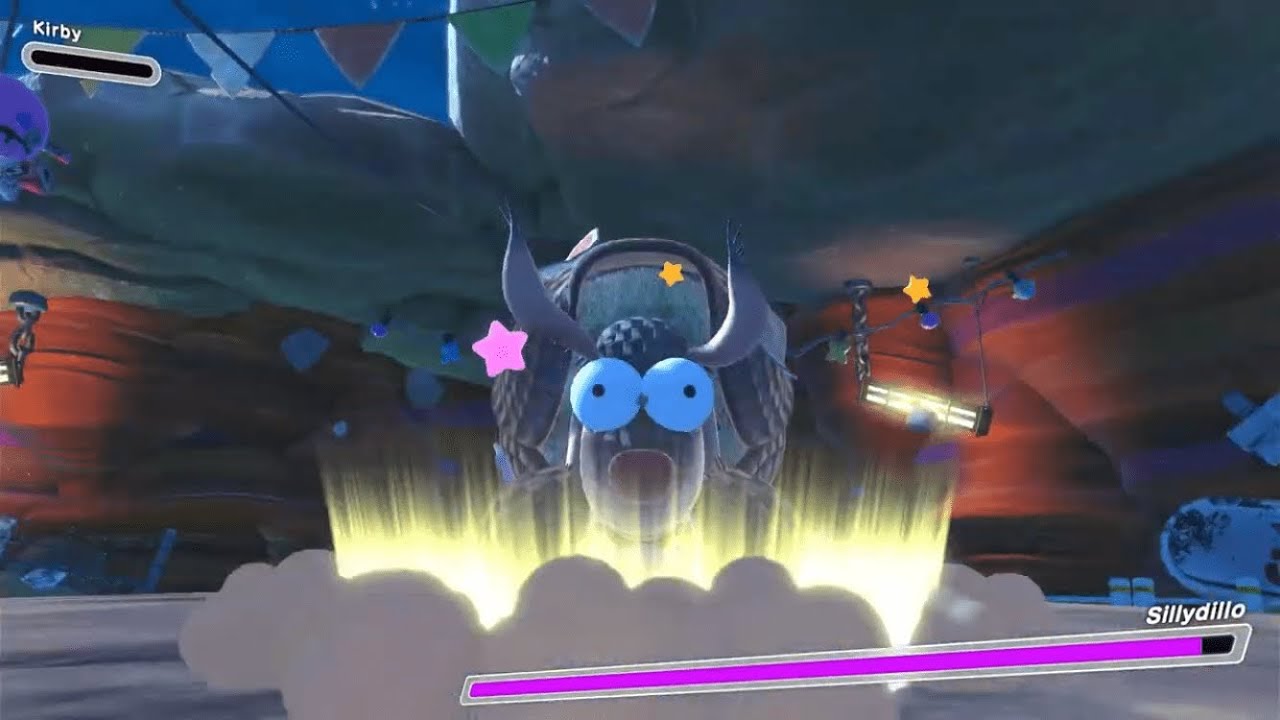 Kirby and the Forgotten Land - Sillydillo's insta-kill cage attack ...