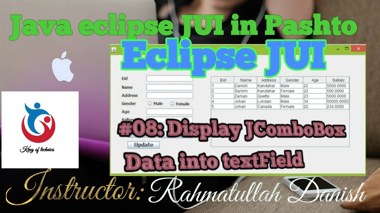 Eclipse Jui 08 Display Jcombobox Data Into Textfield Youtube