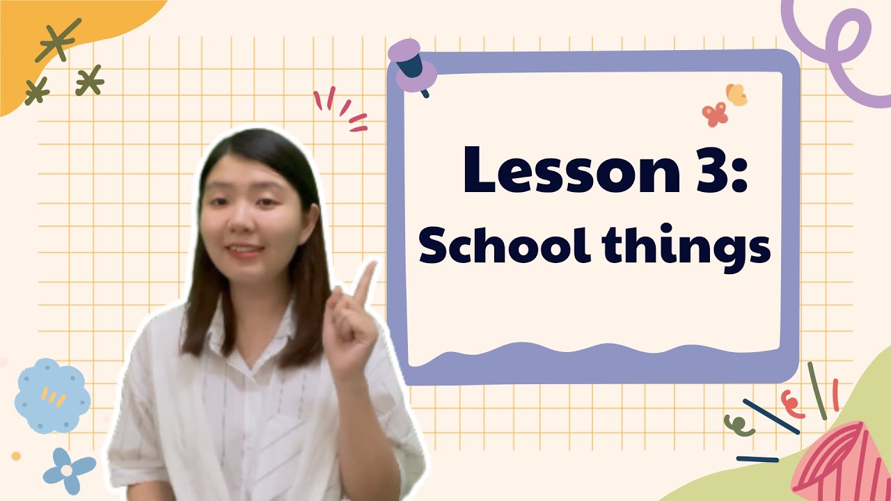 Lesson 3: School things | SO GOOD English - YouTube