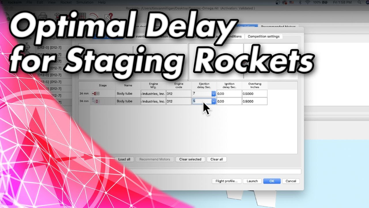 What is the best time to stage a multi-stage model rocket? - YouTube