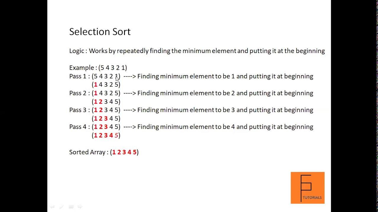 Icse Computer Applications Live Session Java Selection Sort Youtube