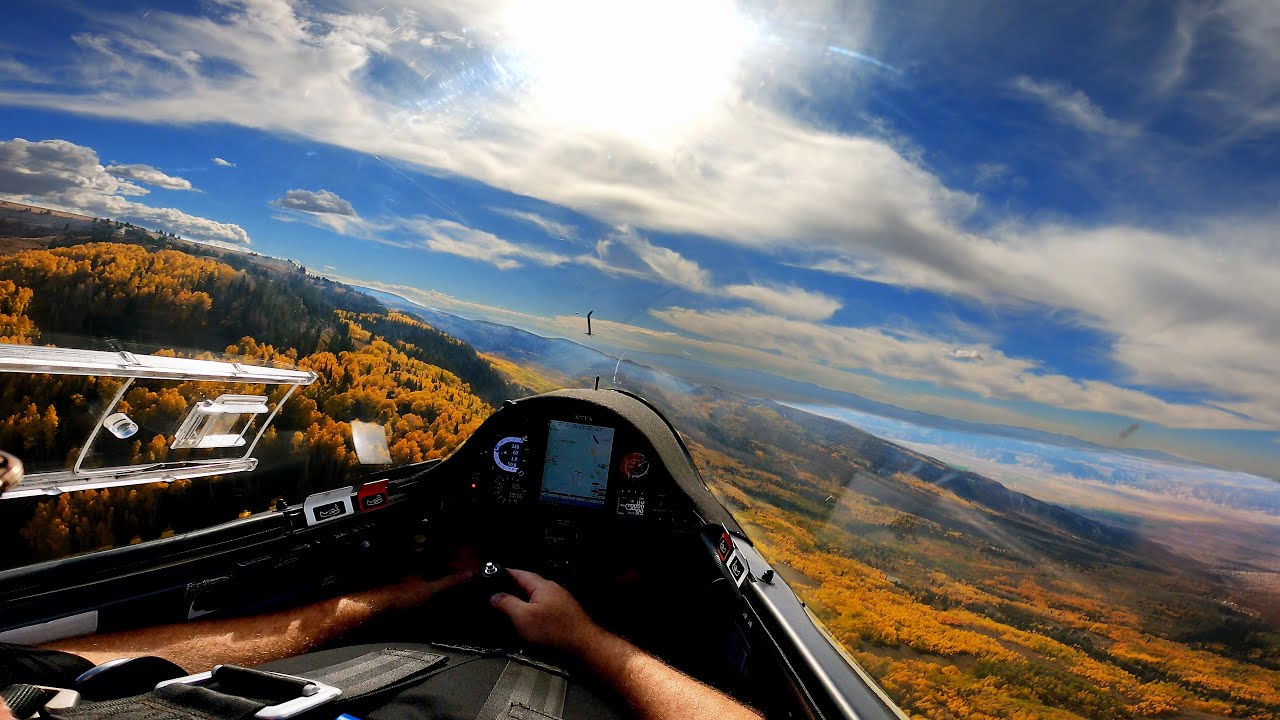 Glider Flying Over Amazing Fall Colors - Part 2 of 2 - YouTube