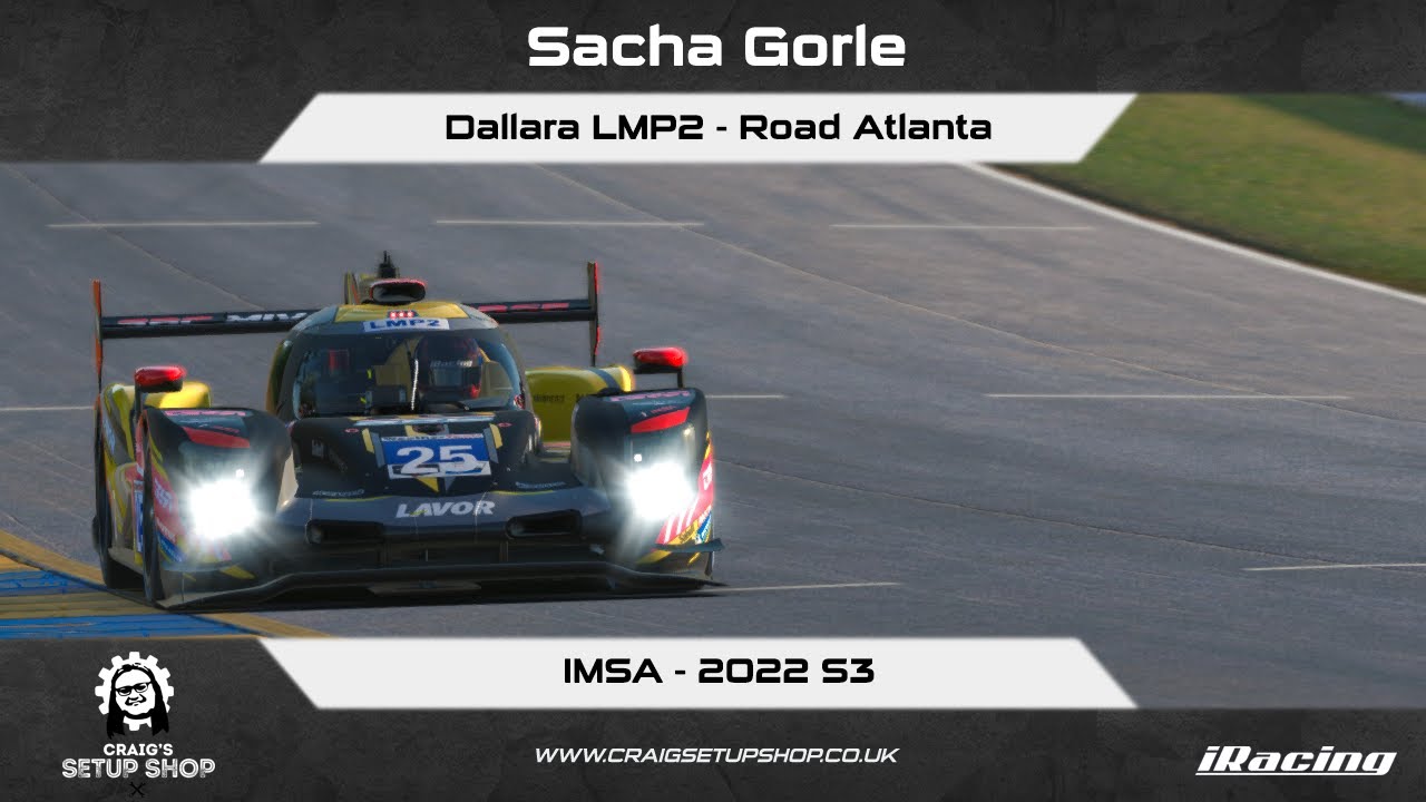 iRacing - 22S3 - Dallara LMP2 - IMSA - Road Atlanta - SG - YouTube