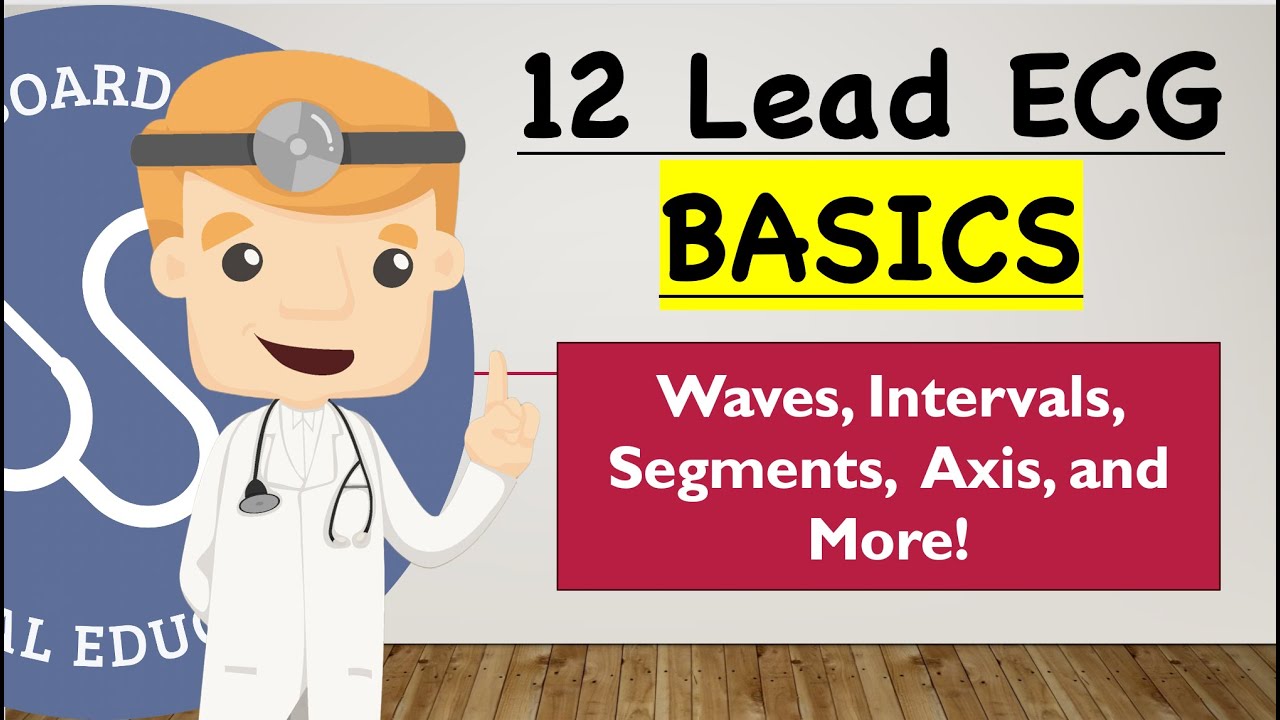 12 Lead ECG Basics - Waves, Intervals, Complexes, Segments, Axis, and ...