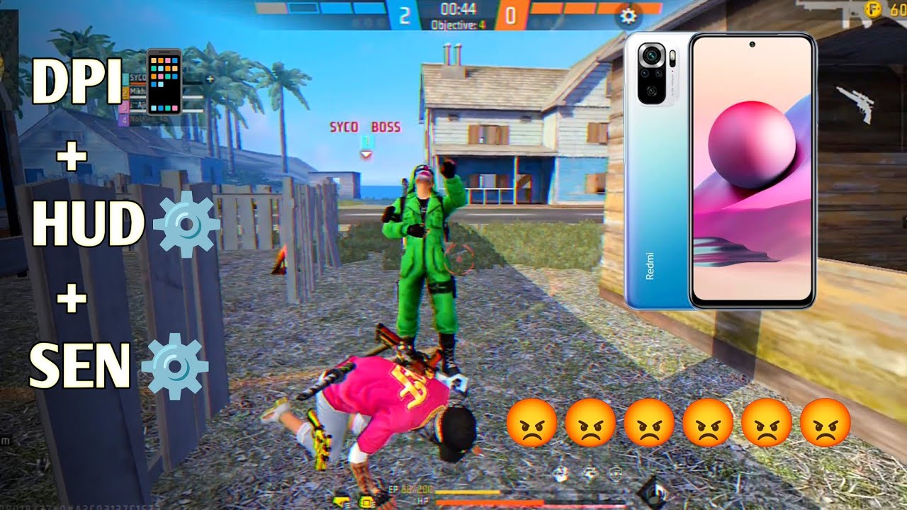 📱Redmi note 10s auto headshot setting⚙️+sensitivity⚙️+dpi⚙️|🔥 - YouTube