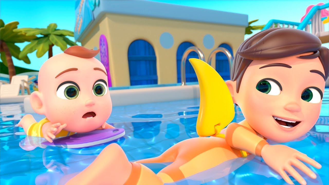 Swimming Song for Kids 🏊 | Let’s Splash and Swim! | Almama Kids Songs ...