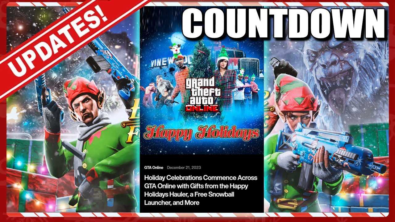 24 Hour Update Countdown - Christmas/Happy Holiday weeks | GTA 5 Online ...