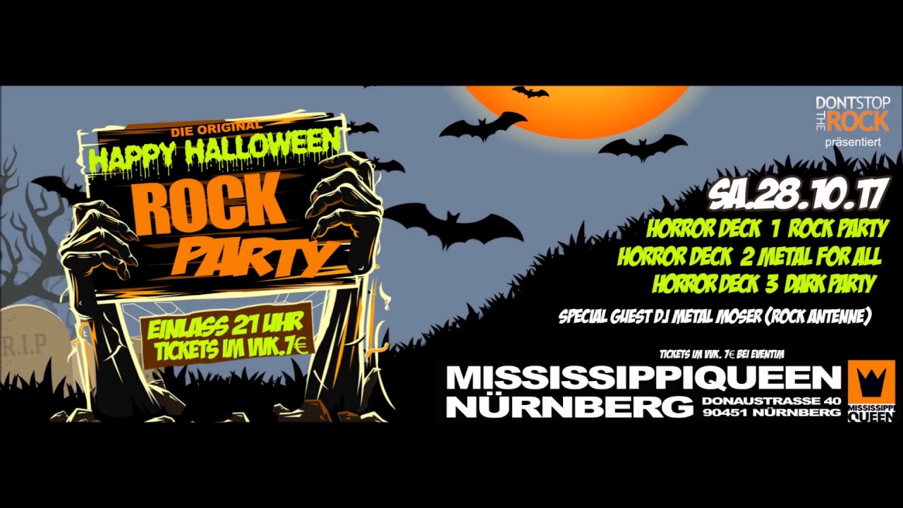 HALLOWEEN ROCK PARTY 28.10.2017 NÜRNBERG - YouTube