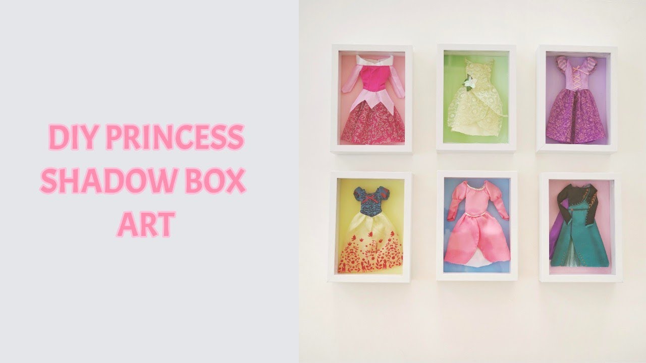 Repurposed Barbie Dresses into Shadow Box Art (SO CUTE!) - YouTube