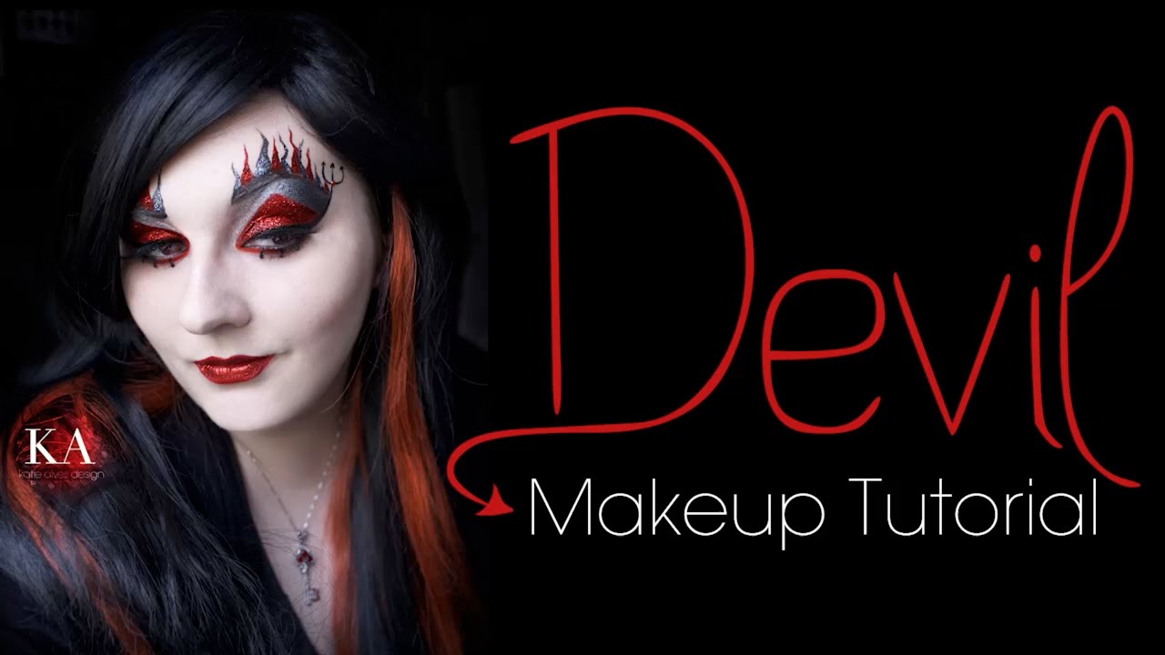 Devil Halloween Makeup Tutorial - YouTube