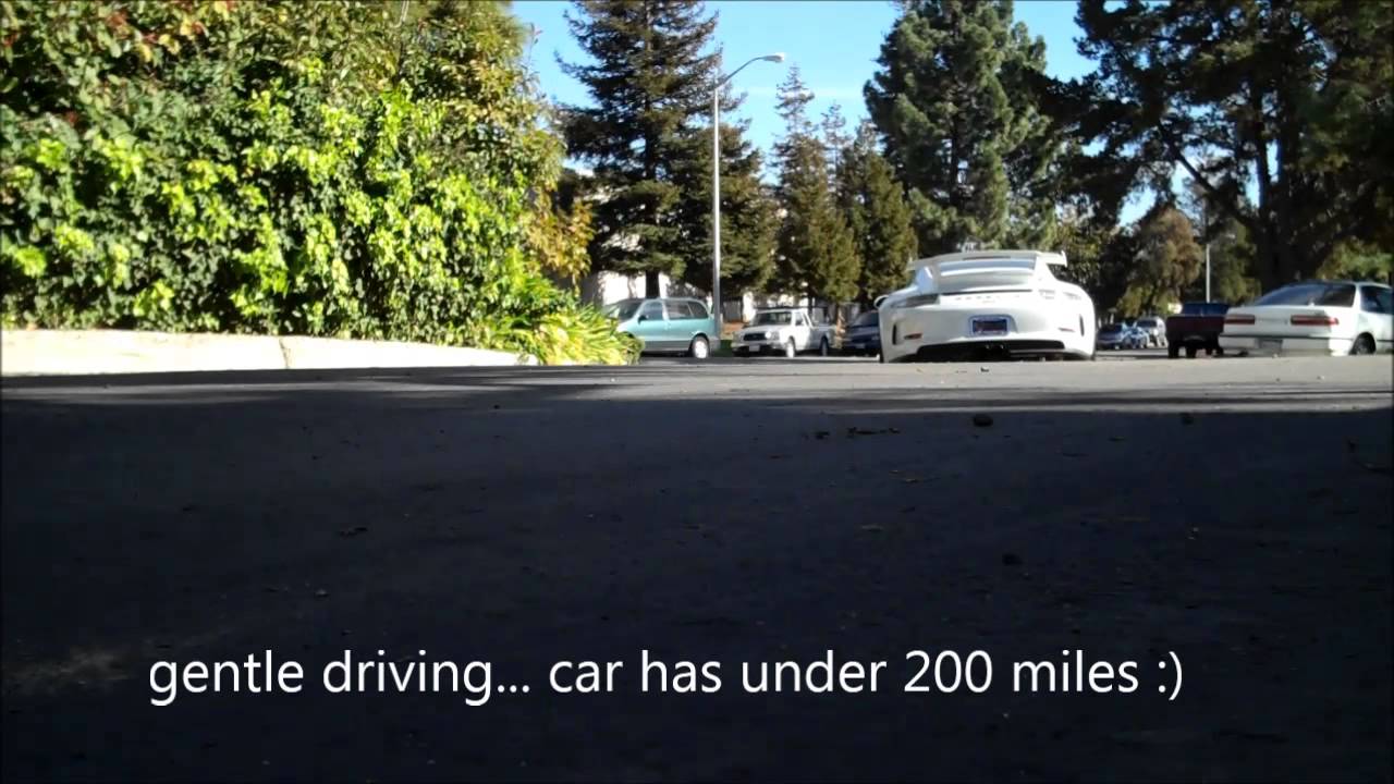 Sharkwerks Exhaust on brand new Porsche 2014 991 GT3 - YouTube