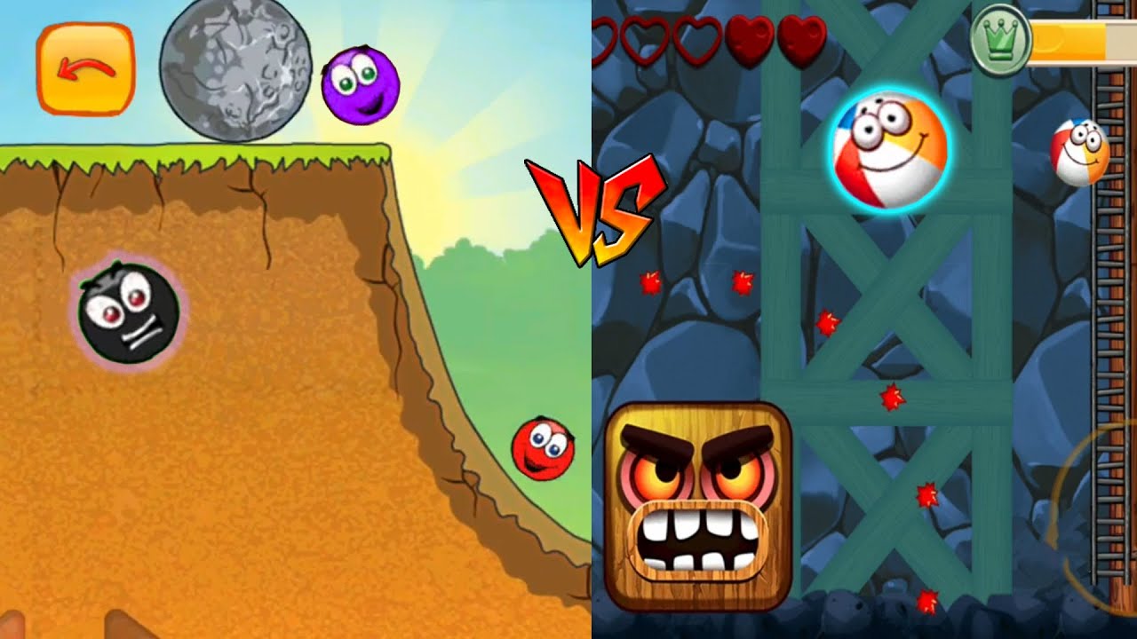 BALL FRIEND VS RED BALL 3 - VIOLET RED HERO BALL EPIC BOSS BATTLE INTO ...