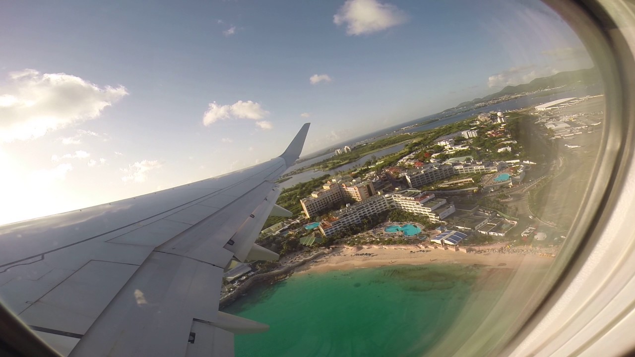 SXM - MIA - American Airlines B737-800 N973NN - Take off - YouTube