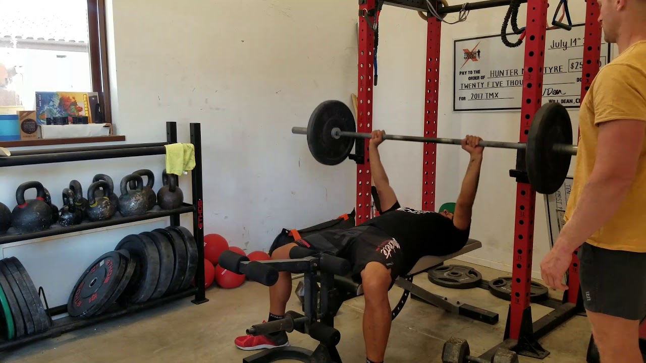 Bench Press with Hunter - Broke Skull Challenge - YouTube