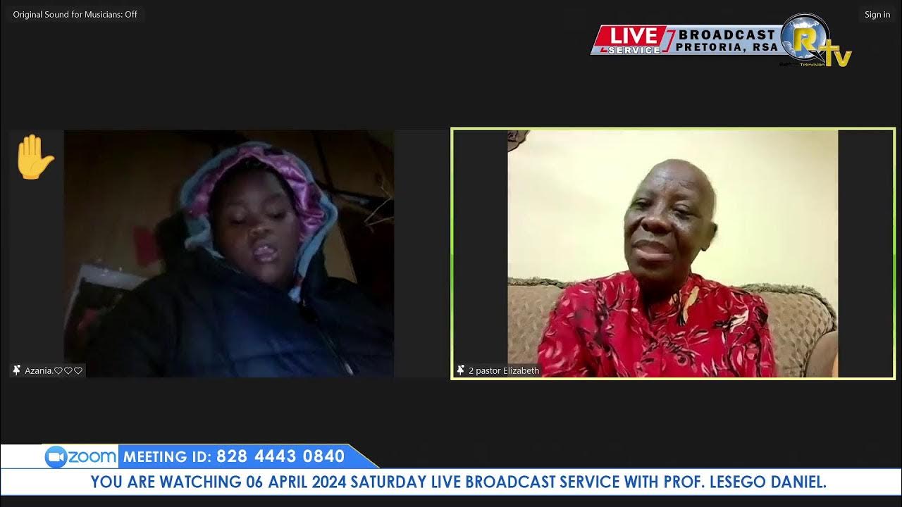06 APRIL 2024 SATURDAY LIVE BROADCAST SERVICE WITH PROF. LESEGO DANIEL AND SONS PART 3 - YouTube