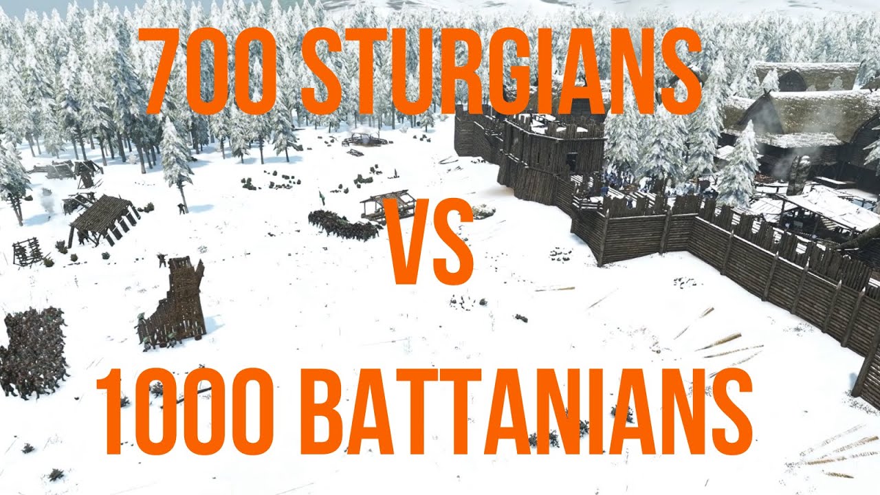 1000 Battanians vs 700 Sturgians | Siege Defence | Mount & Blade 2 ...