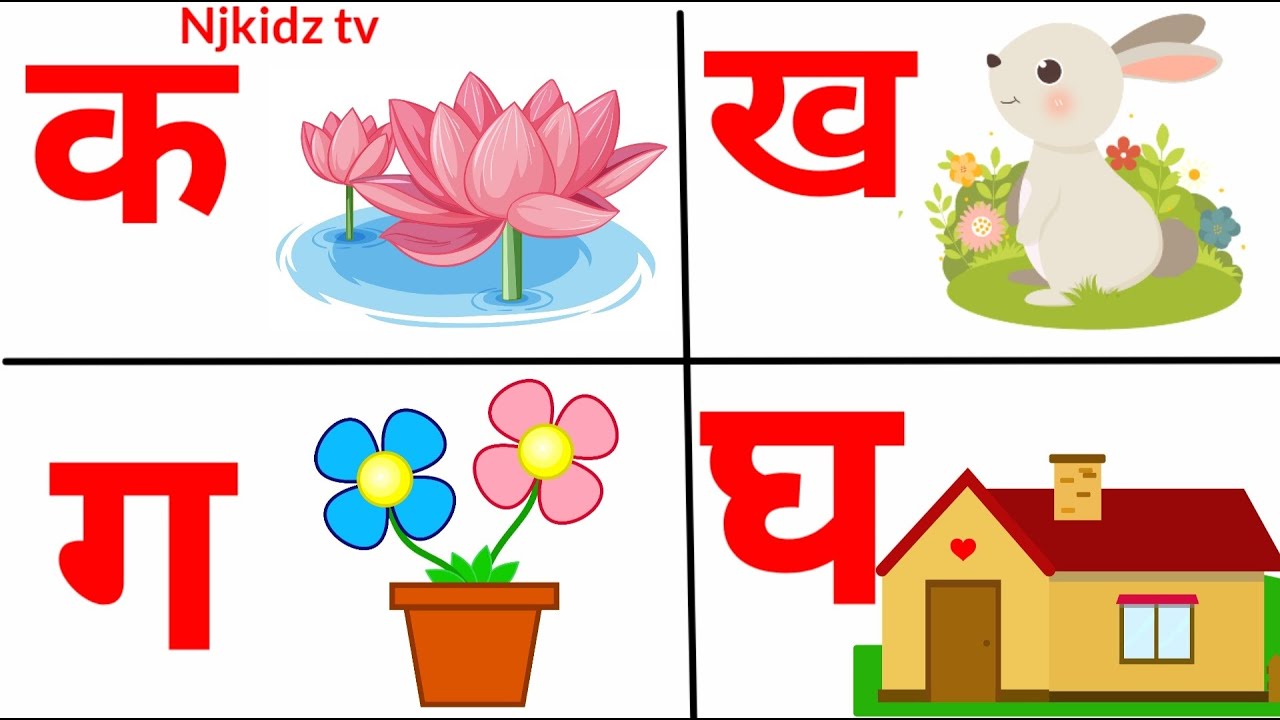 हिंदी व्यंजन | Hindi Vyanjan For Children I हिन्दी वर्णमाला | Learn ...