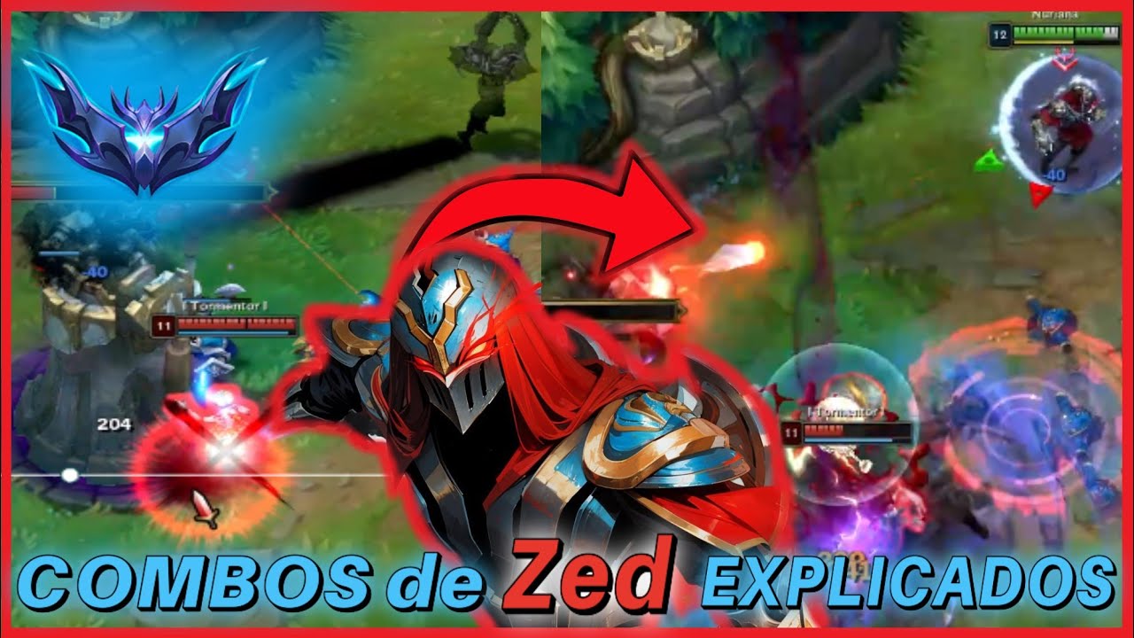💜CHICA COMBO🥵HIGH ELO💎EXPLICA LOS COMBOS DE ZED🤓💪GUÍA - YouTube