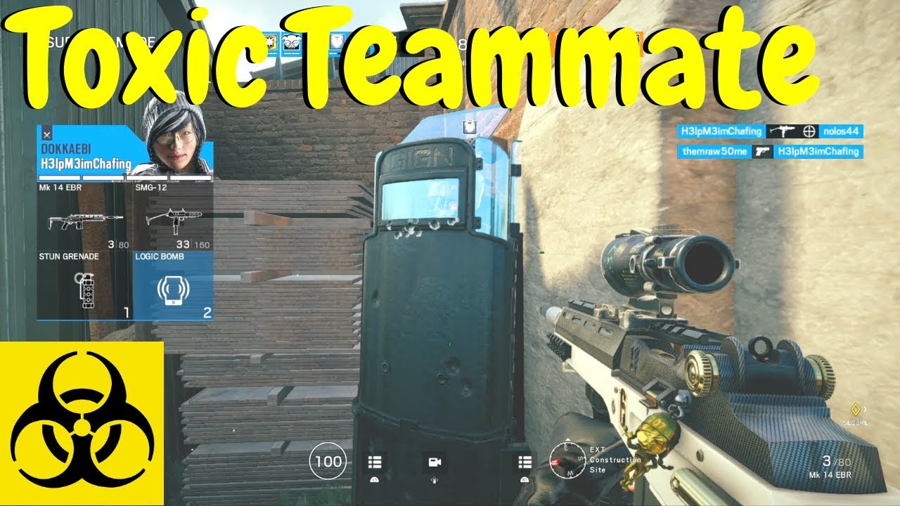 Dealing w/ Toxic Players in Rainbow Six Siege - YouTube