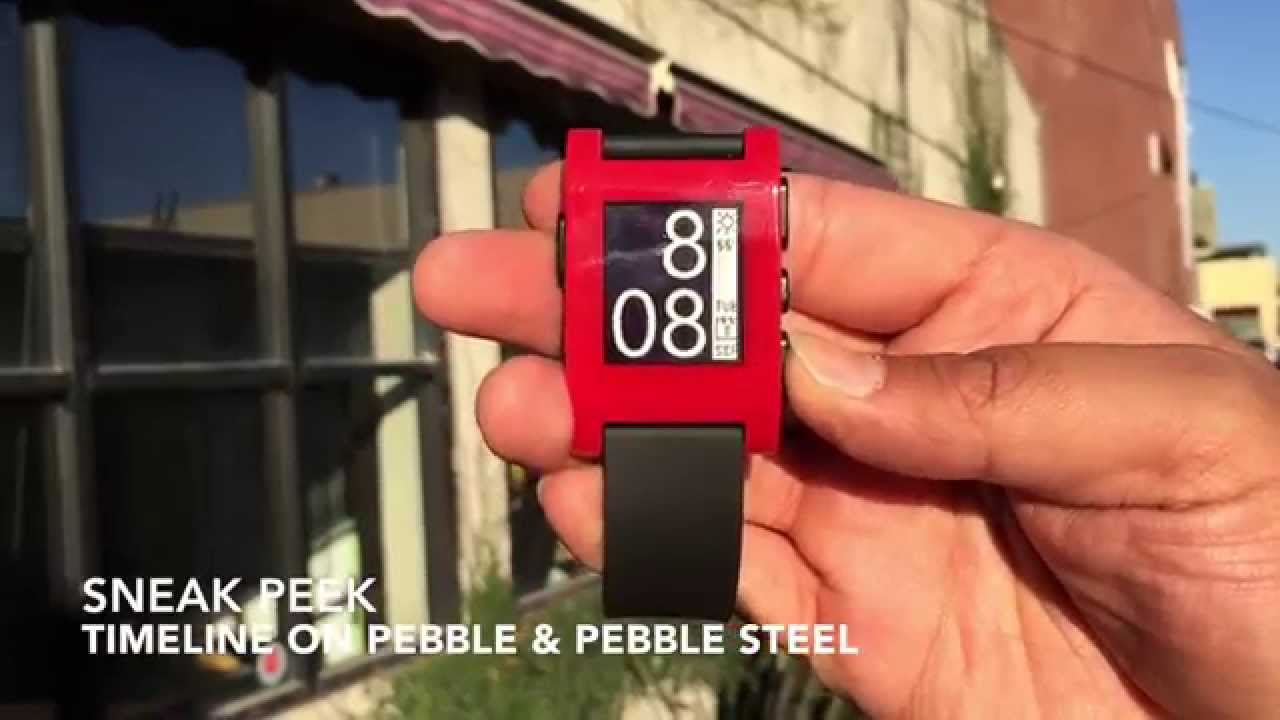 Sneak Peek: Timeline for Pebble and Pebble Steel - YouTube