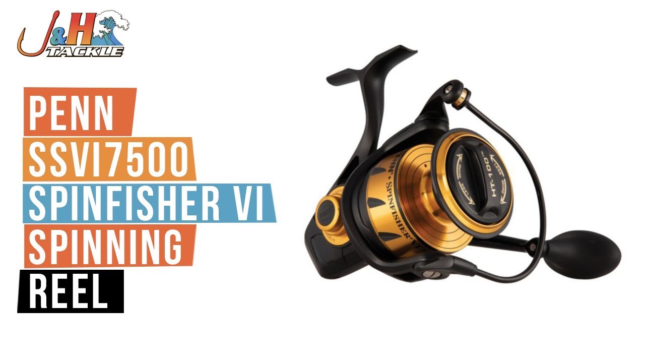 Penn SSVI7500 Spinfisher VI Spinning Reel | J&H Tackle - YouTube