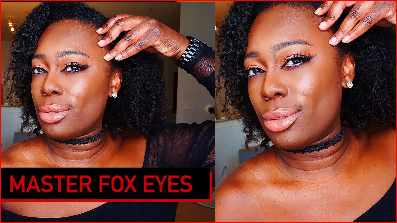 FOX EYE MAKEUP TUTORIAL Using Drugstore Makeup | GRWM Foxy Eyes - YouTube