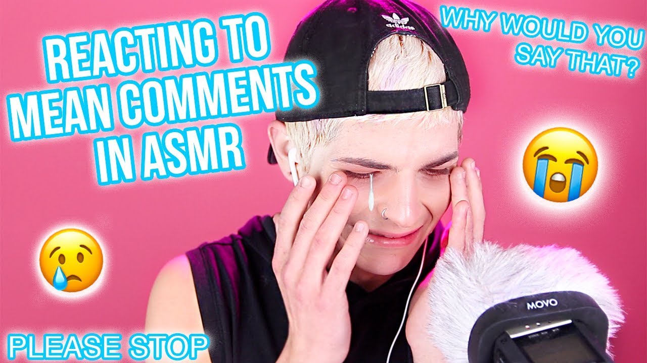 READING MEAN COMMENTS IN ASMR WHILE SIPPING A DRINK *I CRIED* | ASMR ...