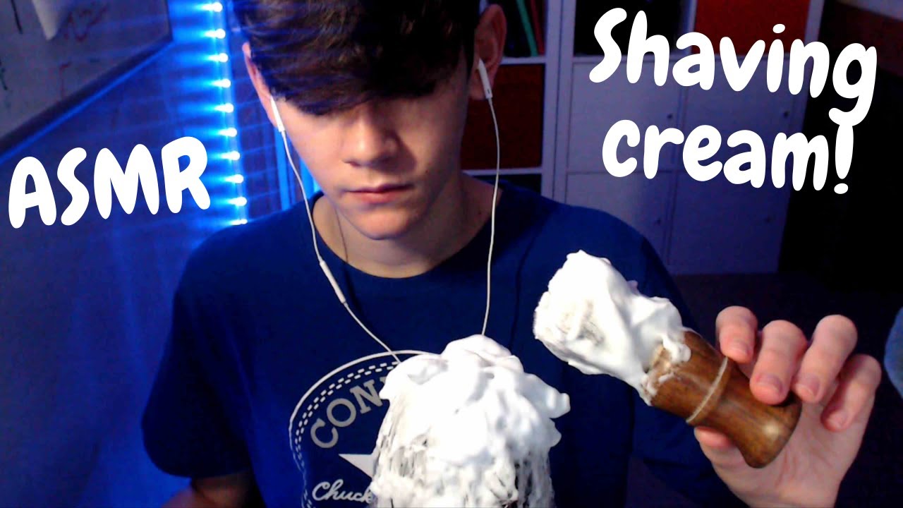 SHAVING CREAM ASMR | SHAVING CREAM ON MICROPHONE - YouTube