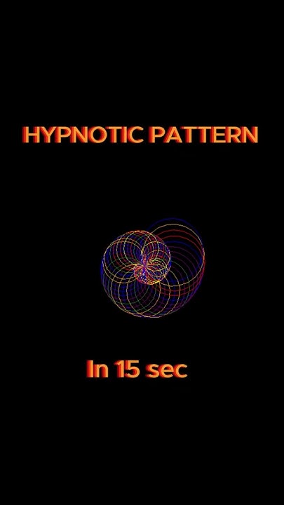Hypnotic pattern in Python in 15 seconds - YouTube